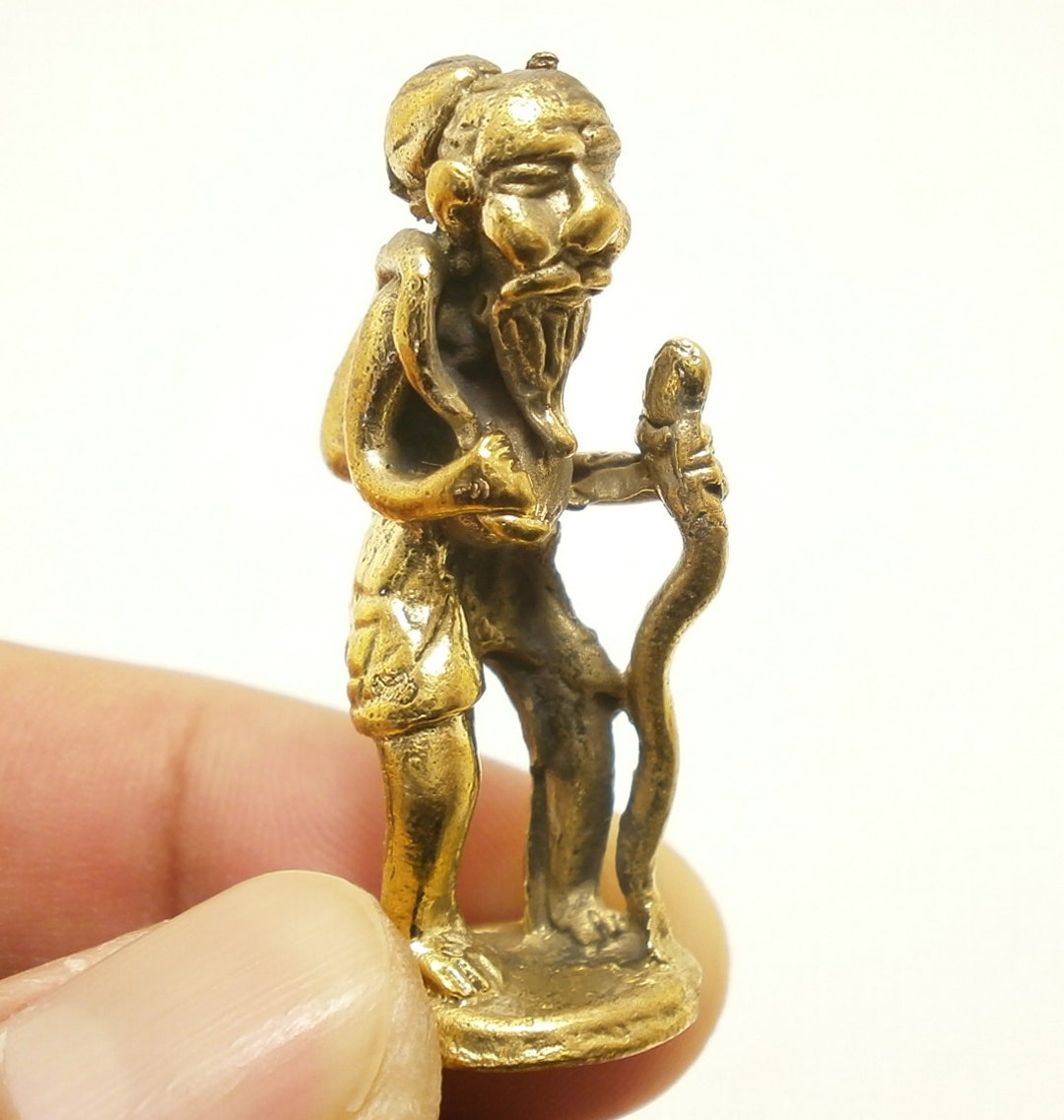 Chuchok Miniature Choochok Thai Brass Real Amulet Buddha Enemy Talisman ...