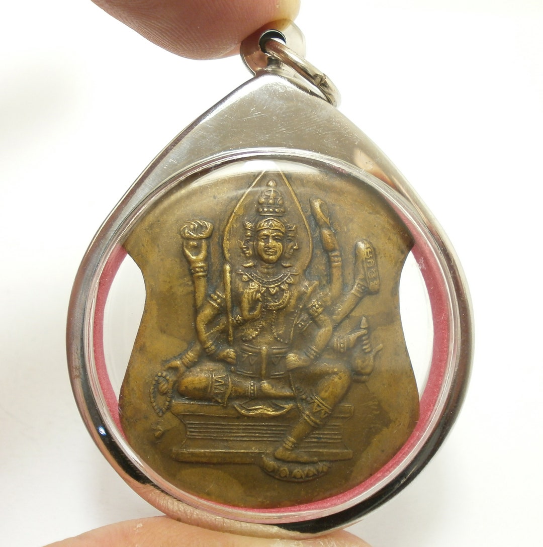 LP See Wat Sakae Phra Prom Big Arm Coin Blessed 1980 2523 BE. Brahma ...