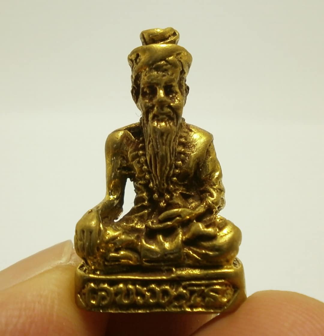Hermit Ruesi Lersi Guru Thai Mini Amulet Bless for Solving Problem Good ...