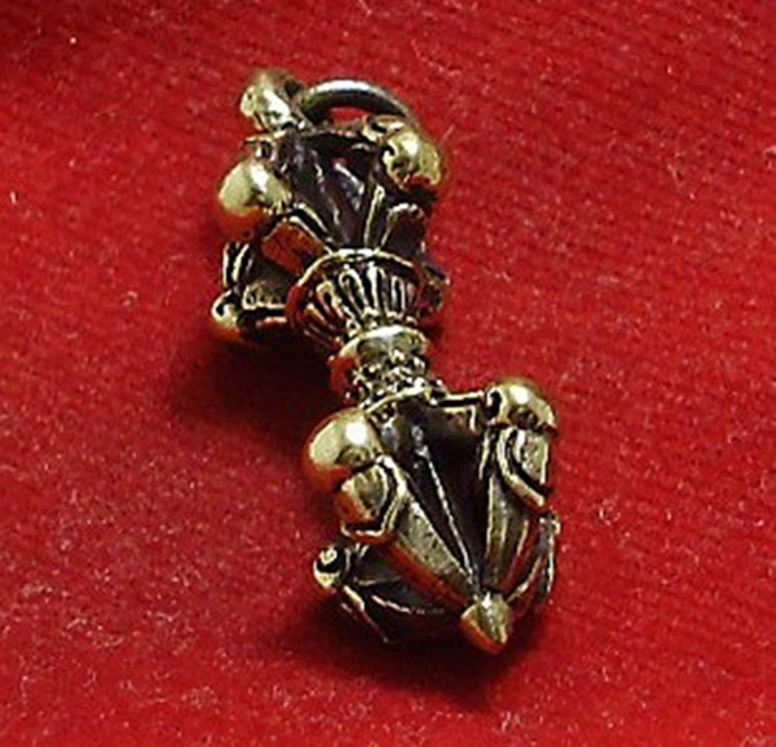 Dorje Vajra Ax Vajrayana Tibet Magic Tibetan Pendant Brass Amulet ...