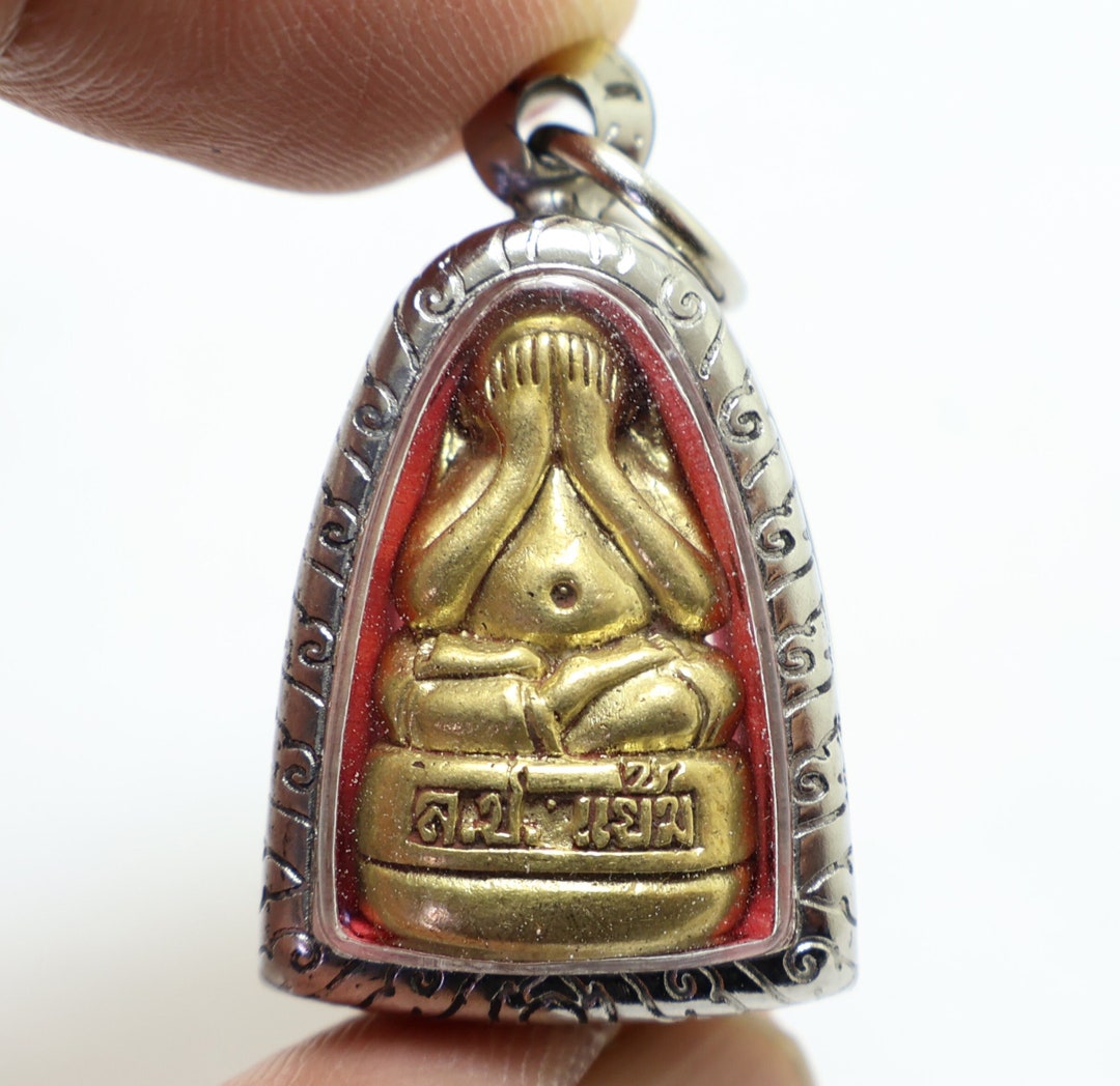 Phra Sangkajai Pidta LP Yam Blessed 1998 Takian Temple Close Eyes ...