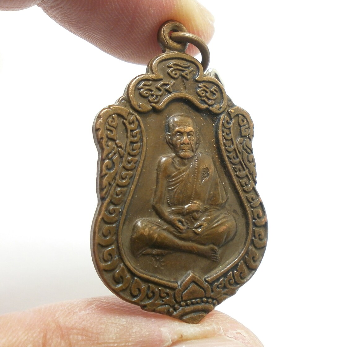 Phra LP Moon Thai Amulet: Baanjarn Temple Sema Coin, Blessed 2000 - Etsy