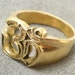 Om Aum Ohm Brass Men Ring Hindu Deity God Sign Amulet Blessed for ...