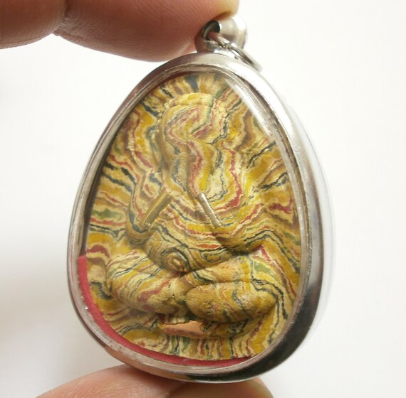 LP Pae Phra Pidta Rainbow Takrut blessed 1998 Pitta w… - Gem