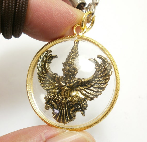 Phaya Krut Garuda magic Eagle bird Thai brass amulet … - Gem