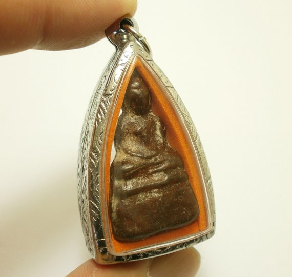 Phra Chiangsan beautiful Lord Buddha amulet pendant r… - Gem