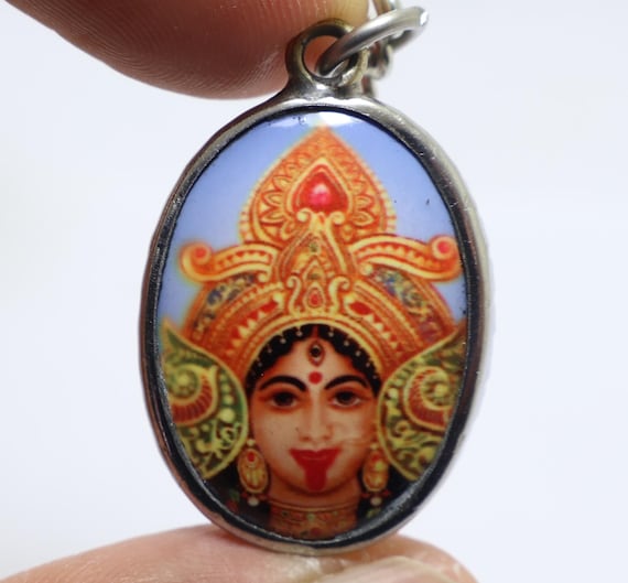 Durga Kali Amulet Necklace: Hindu Goddess Protection … - Gem