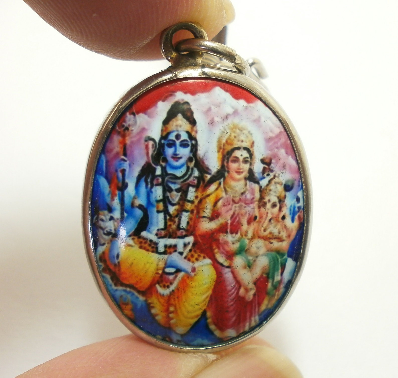 Lord Shiva Maa Uma Parvati and Ganesha Ganesh Family Pendant - Etsy