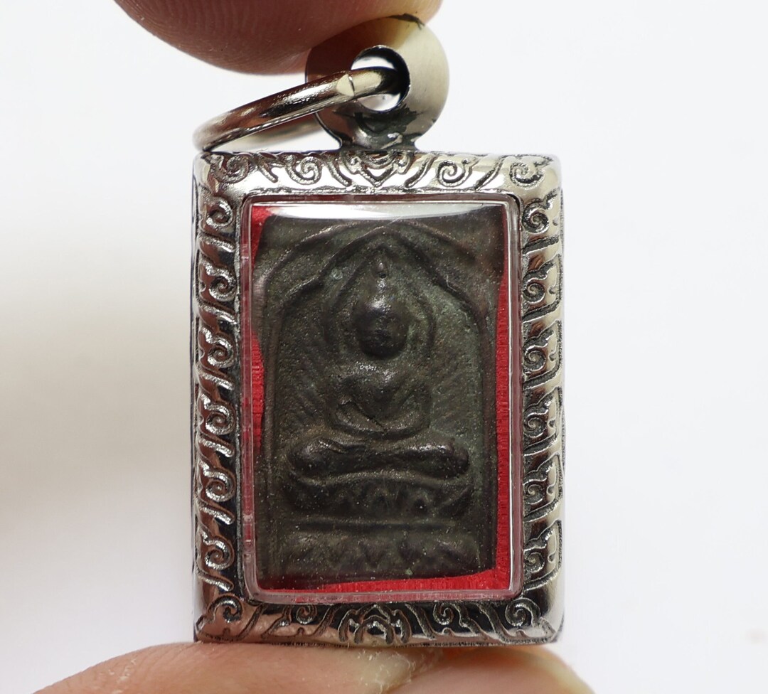 LP Suk Powerful Sook Buddha Amulet 1897 2440 BE. Wat Pakklongmakamtao ...