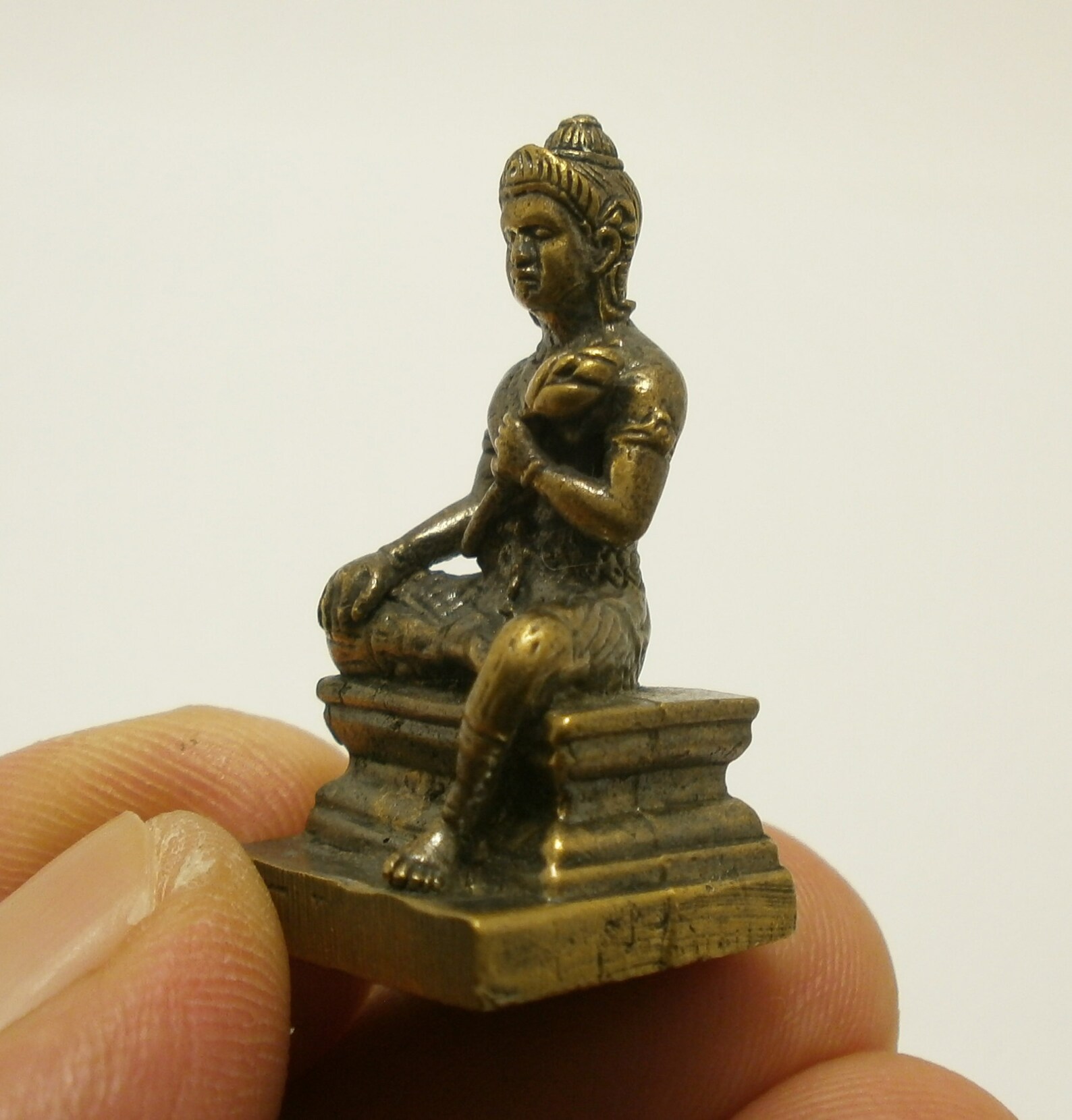 Vishvakarman Hold Lotus Mini Statue Figurine Amulet God of | Etsy