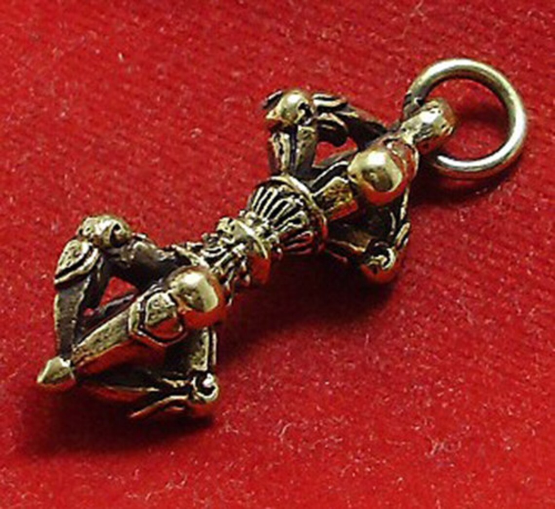 Dorje vajra ax vajrayana Tibet magic Tibetan pendant brass | Etsy