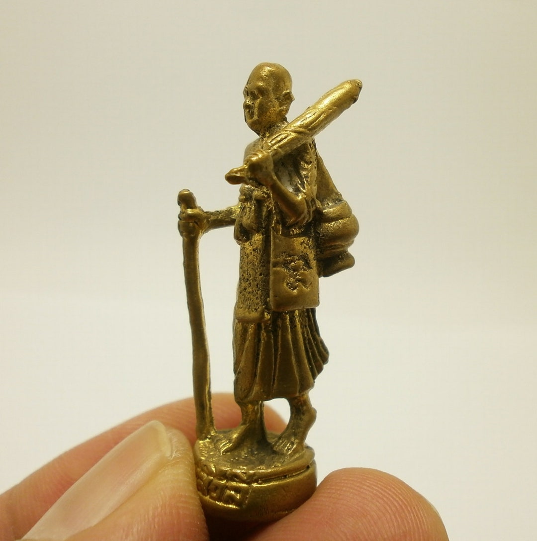 Phra Sivalee Sivali Thai Mini Brass Amulet Close Disciple of Lord ...