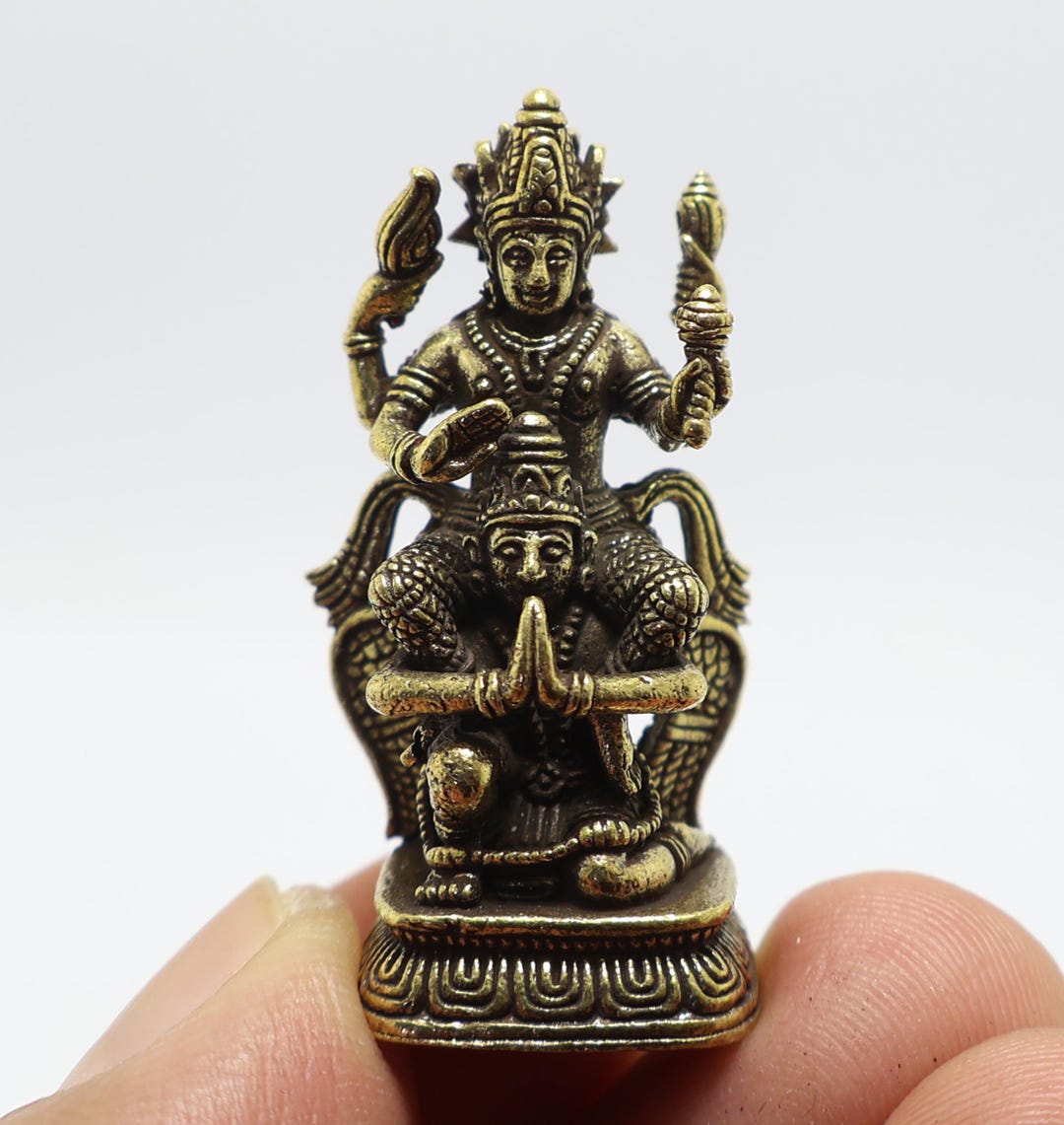 Lord Vishnu Ride Garuda the Preserver Amulet Pendant Phra Narai Song ...