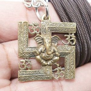 Lord Ganesh Ganapati Vinayaka God of Success Om Aum Trimurti Sign Thai ...