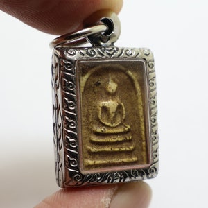 Phra Somdej Toh Wat Rakang Small Batch (10) Bless 1962 Back Image of ...