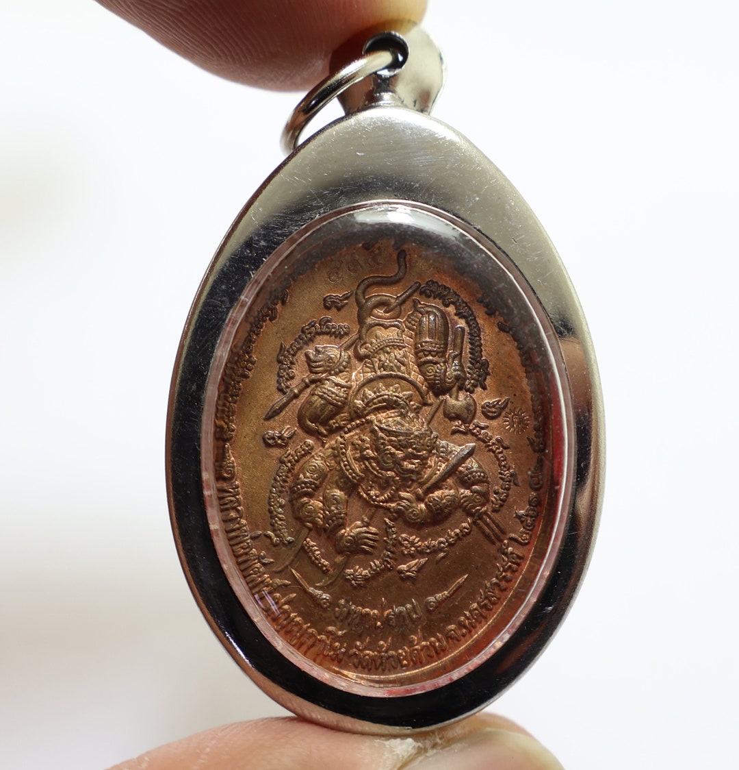 Lord Hanuman Coin Amulet: LP Pat, Wat Huayduan Temple, Thailand - Etsy