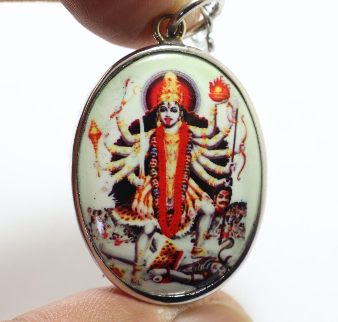Kali Goddess Amulet: Hindu Protection Rope Necklace - Etsy