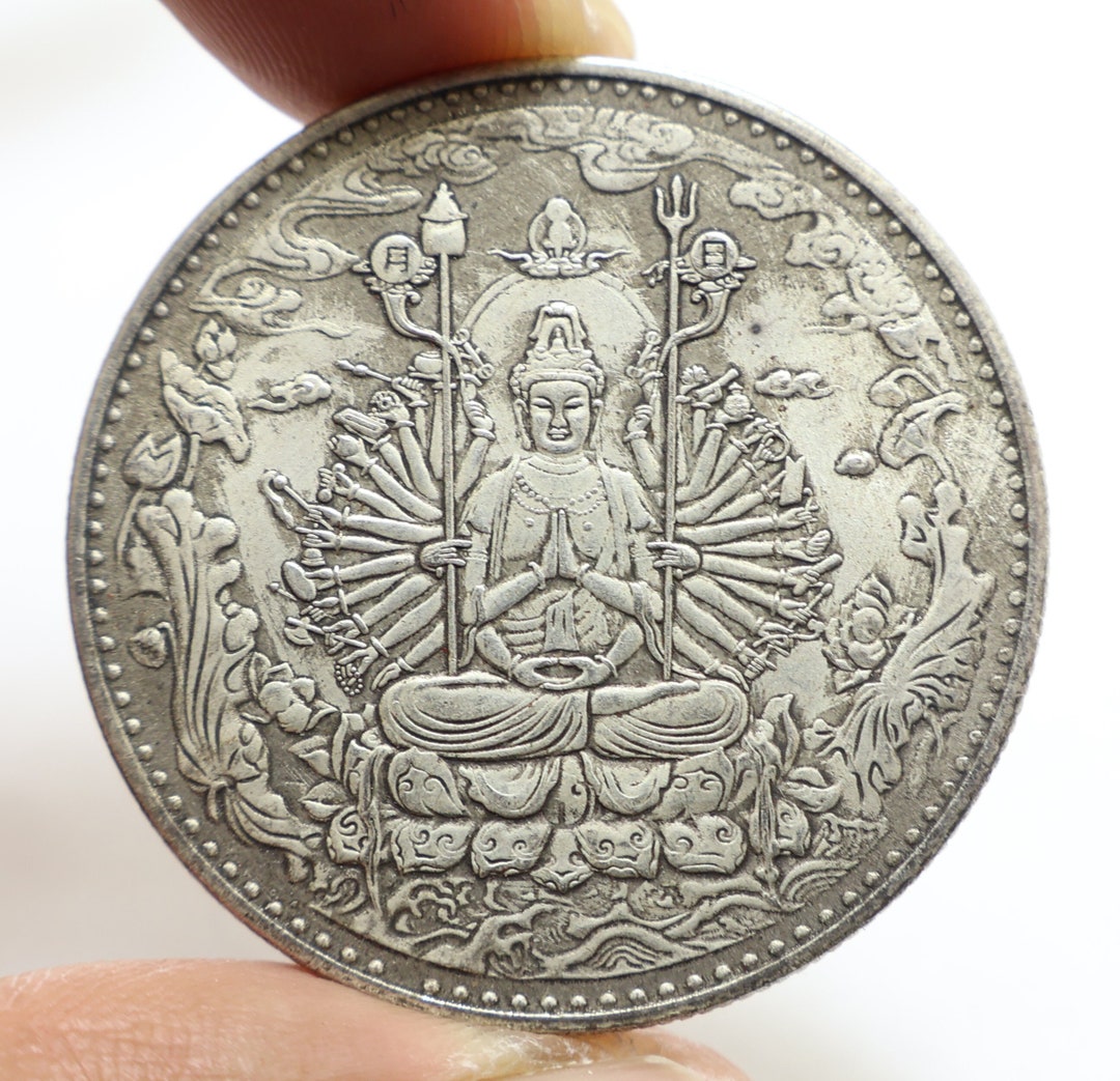 Guan Yin 1000 Hands Buddha Amulet Coin: Blessing for Success - Etsy