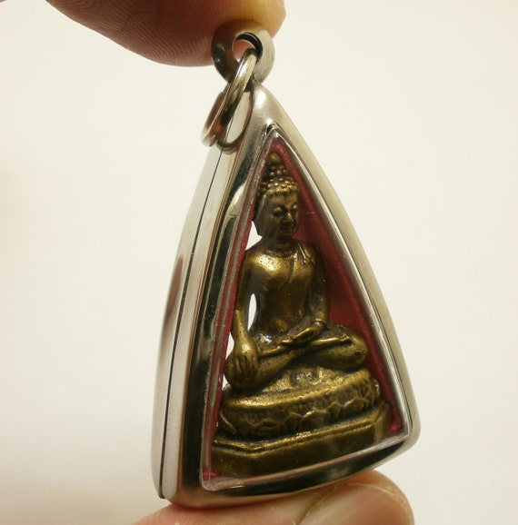 Lord Buddha amulet blessed in 1984 real blessing magi… - Gem