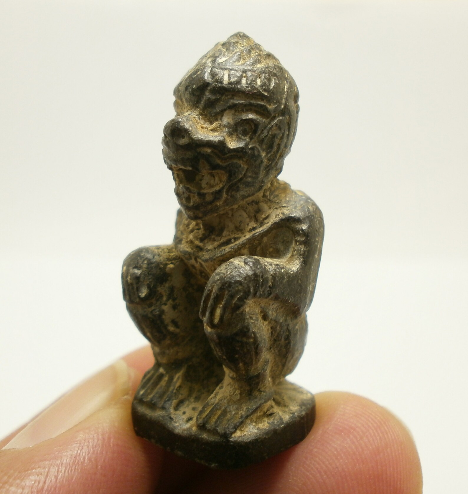 Lord Hanuman mini statue figurine LP Soon 1930s Antique Thai | Etsy