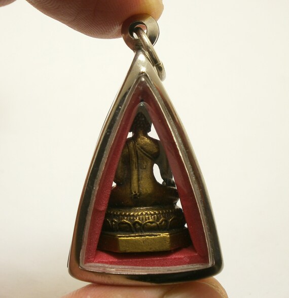 Lord Buddha amulet blessed in 1984 real blessing magi… - Gem