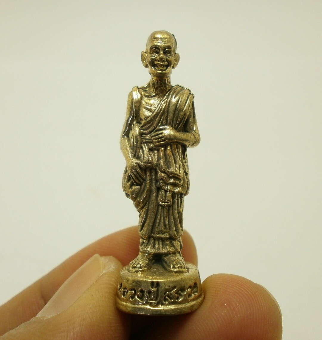 LP Suang Mini Monk Statue: Thai Amulet for Luck & Protection - Etsy