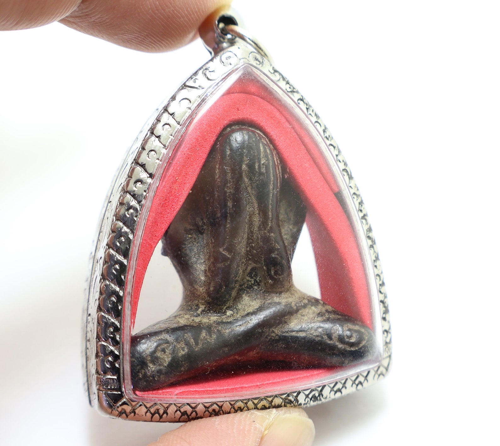 LP Kron Phra Pidta Amulet: 1950s Thai Buddha Pendant - Etsy