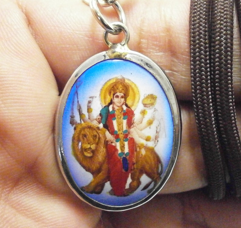 Durga Uma Devi Parvati Hindu Goddess Real Bless Rare Amulet - Etsy