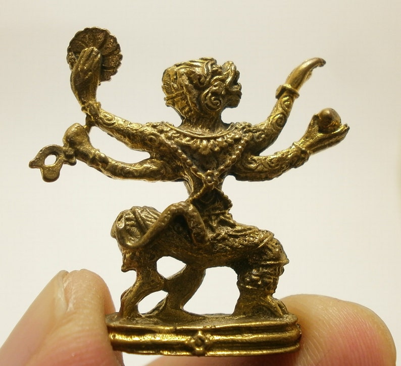 Thai Miniature Mini Amulet Lord Hanuman Monkey King Muaythai - Etsy