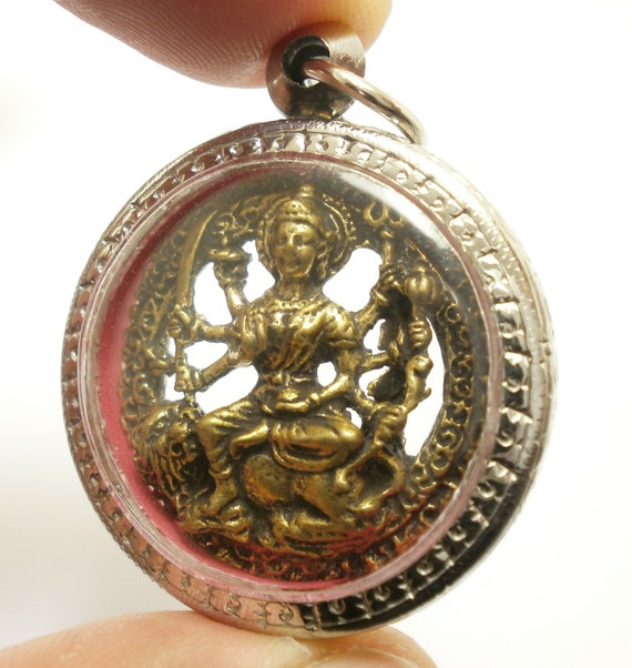 Maa Durga Uma Devi Kali Parvati ride Lion Hindu deity… - Gem