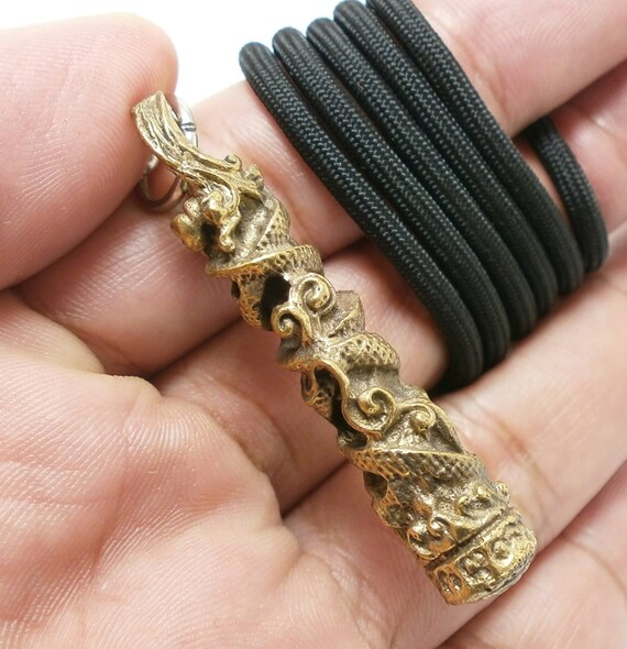 Duo naga nak snake pendant necklace Thai amulet Thail… - Gem