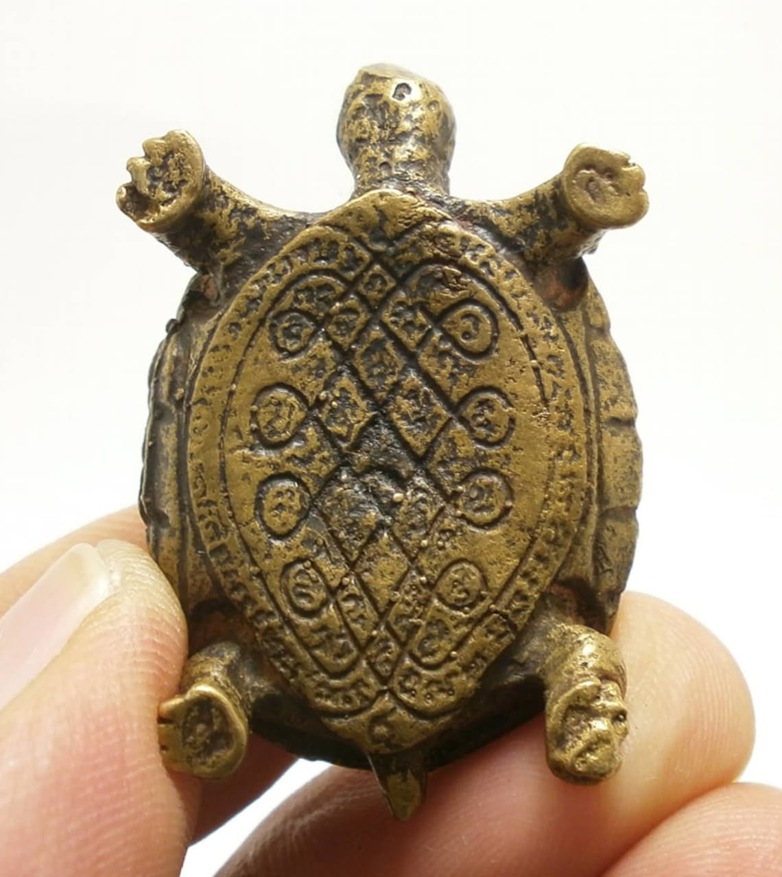 Magic Turtle LP Liew Thai Mini Brass Real Lew Amulet Miracle - Etsy