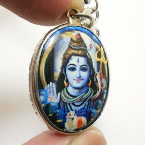 Lord Shiva Mahadev Om Pendant Bless 1980s Necklace Mahadeva - Etsy