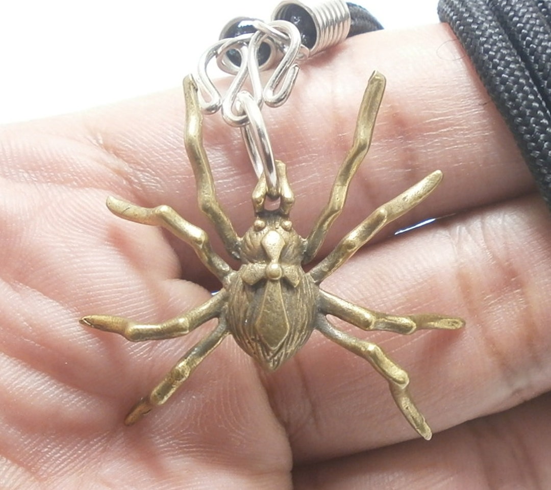Thai Brass Spider Amulet: Love & Attraction Pendant Necklace - Etsy