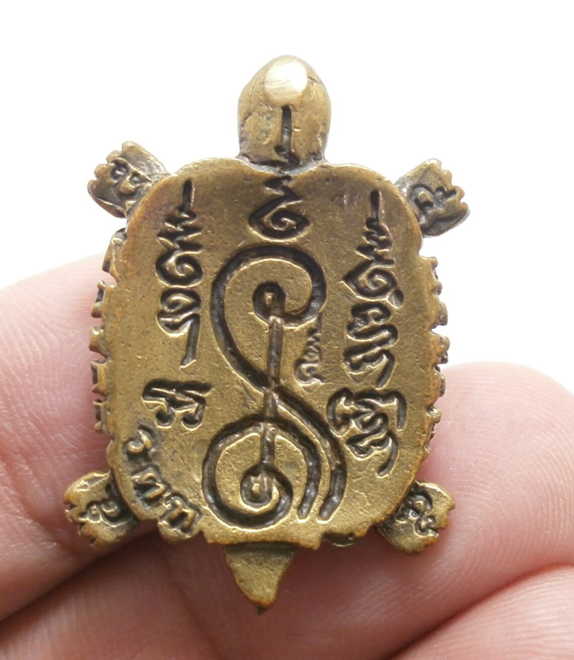 Magic Turtle LP Liew Thai Mini Brass Real Lew Amulet Miracle | Etsy