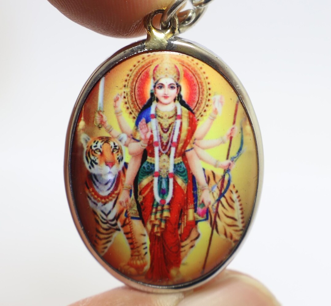 Maa Durga Big Pendant Uma Devi Parvati Hindu Goddess Victory Blessed ...