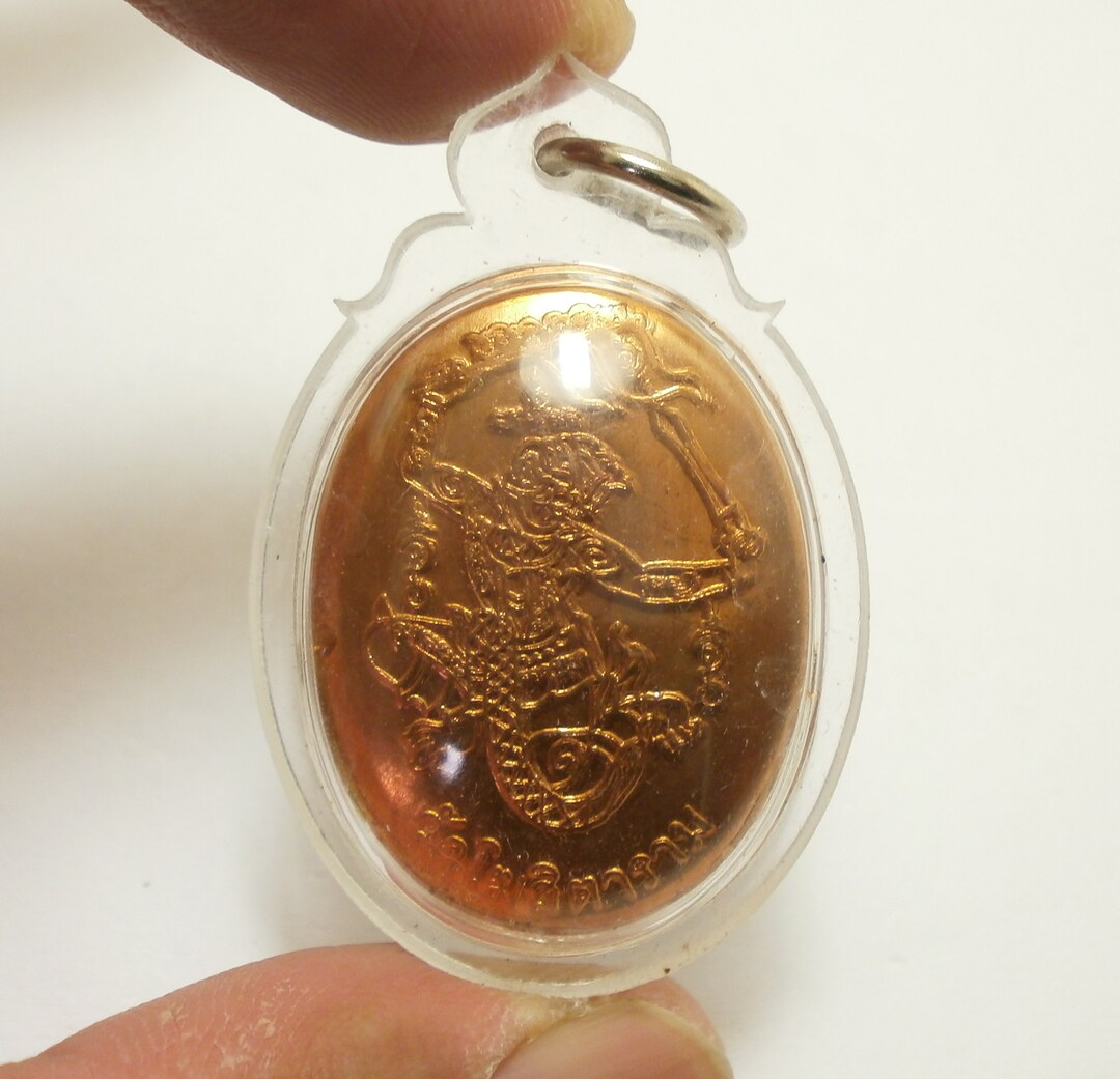 LP Guay Lord Hanuman Kuay Blessed 1978 2521 BE. Monkey King Amulet Waterproof Casing Thai ...