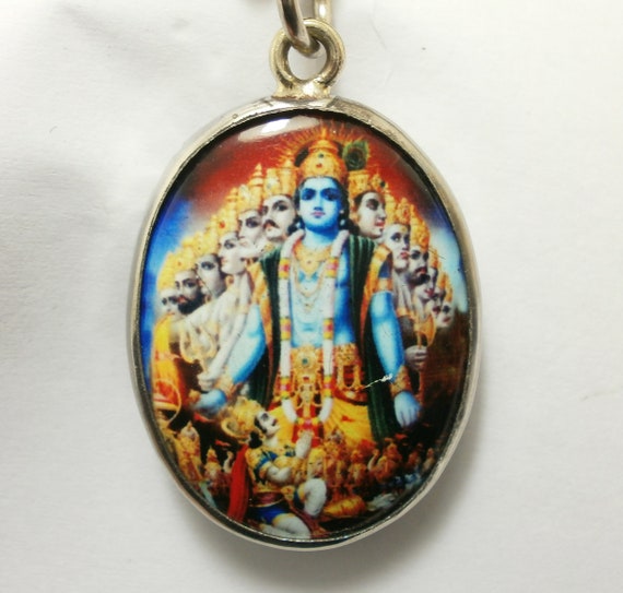 Vishvarupa Universal Form of Lord Vishnu Hindu Amulet Om | Etsy