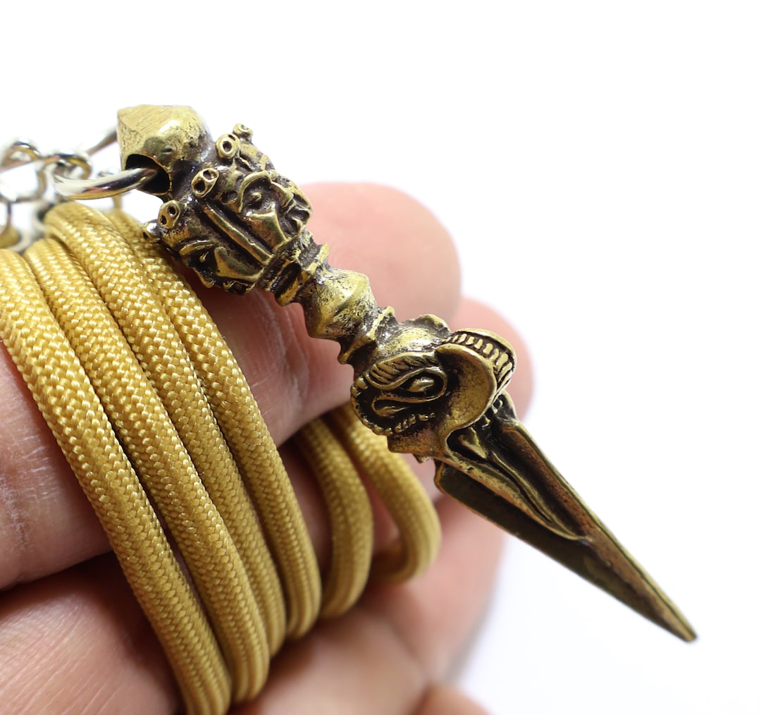 Vajra Dorje Ax Vajrayana Tibet Magic Tibetan Pendant 24 Inches Rope ...