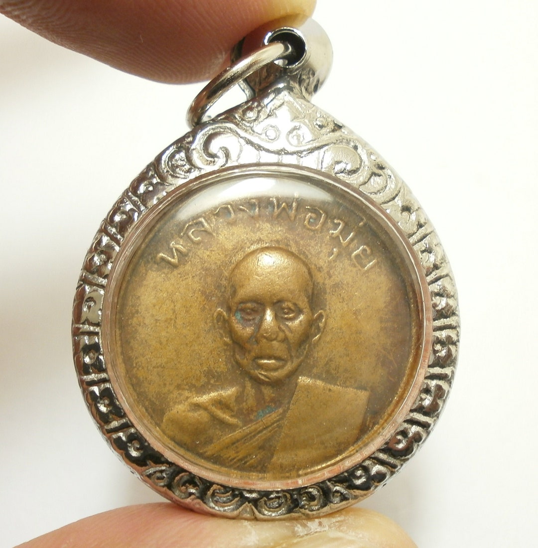 Phra LP Mui of Wat Donrai Temple Bless 1963 2506 BE. Strong Protection ...