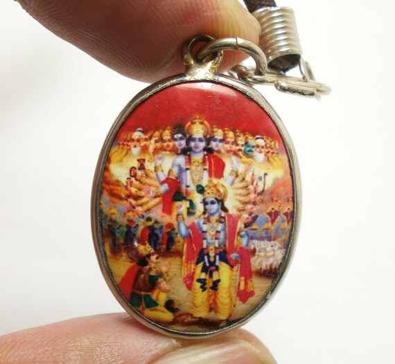 Vishvarupa universal form of Lord Vishnu Krishna Hindu amulet | Etsy