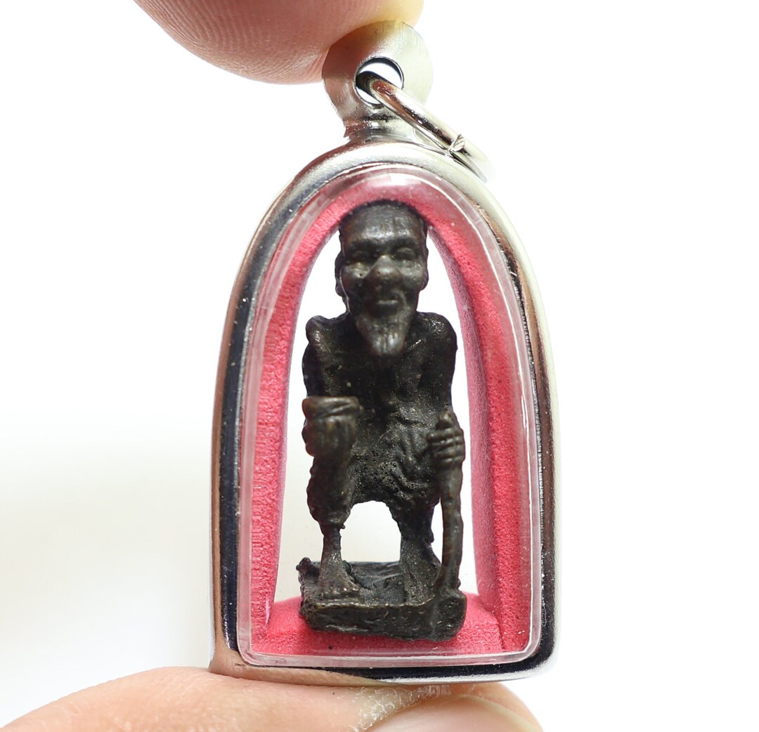 LP Sawai Poo Chuchok Amulet: Thai Buddha Pendant for Luck & Wealth - Etsy