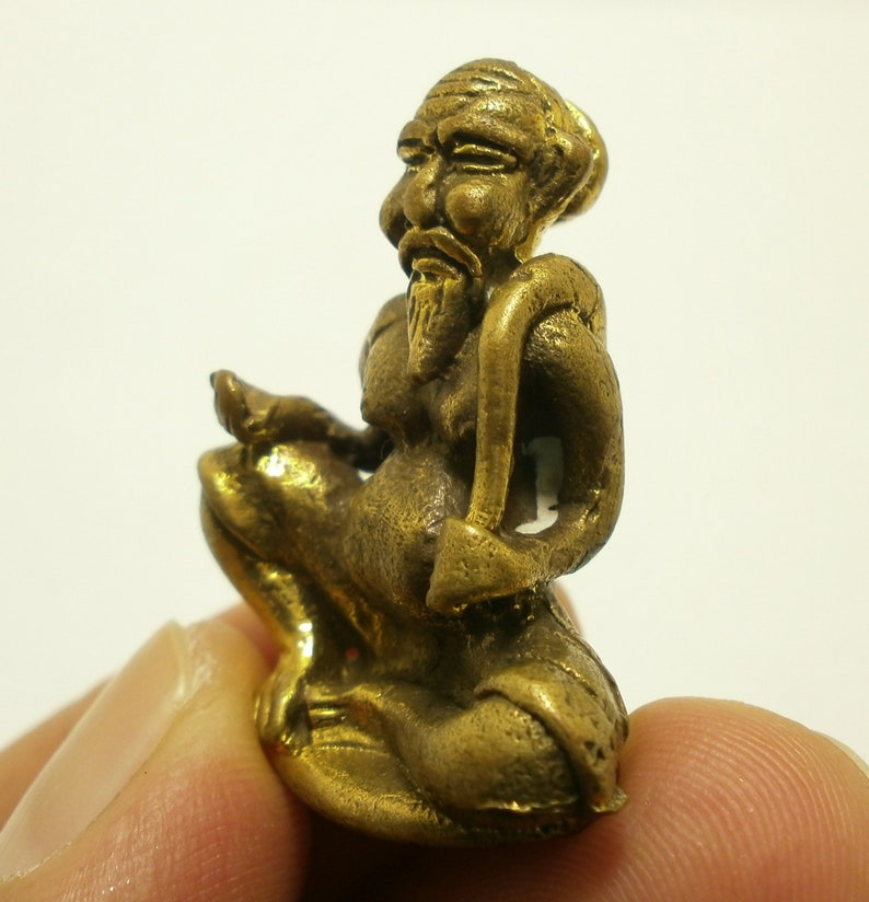 Chuchok Miniature Poo Choochok Thai Mini Brass Amulet Buddha | Etsy