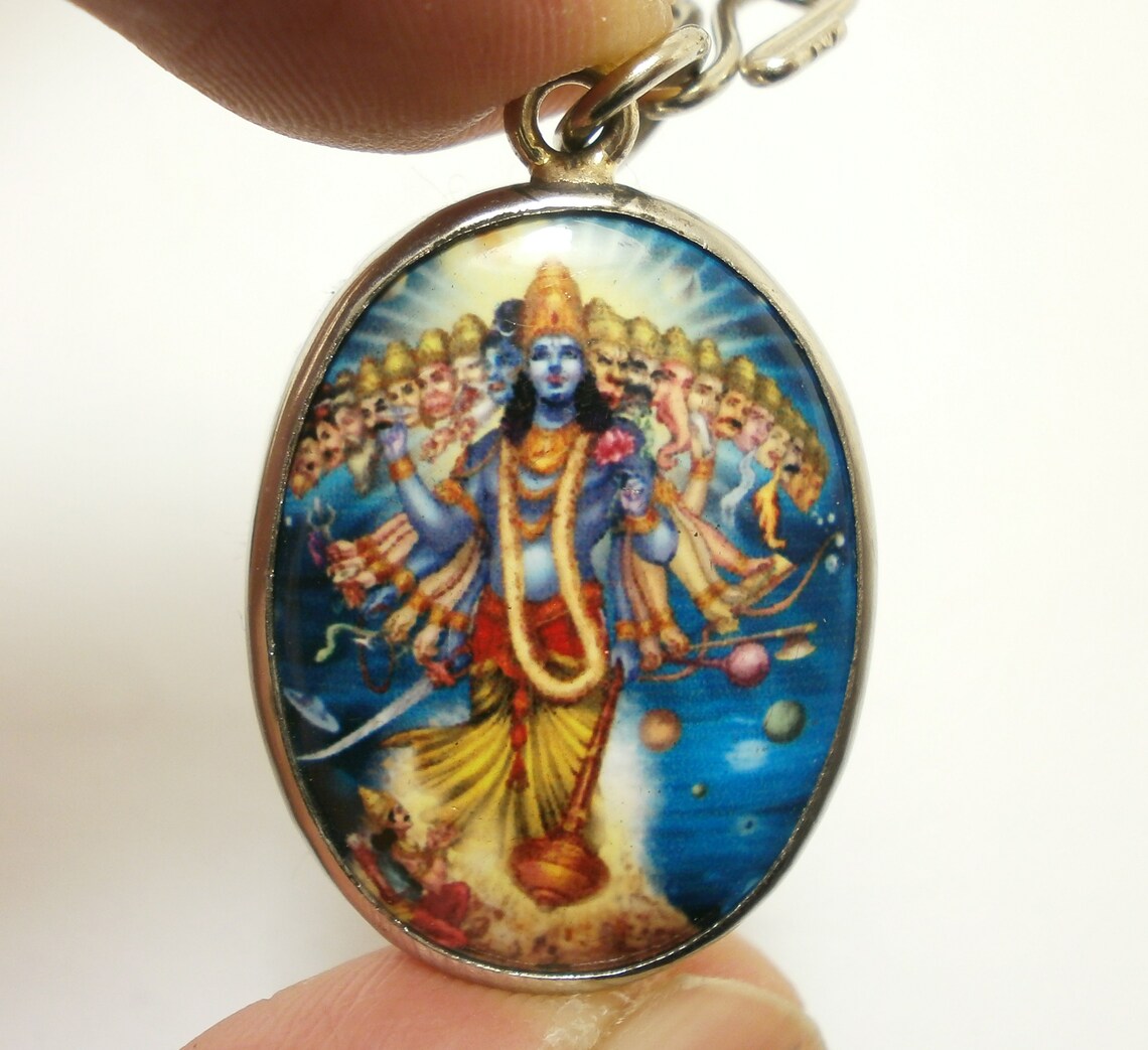 Vishvarupa Universal Form of Lord Vishnu Krishna Hindu Amulet - Etsy