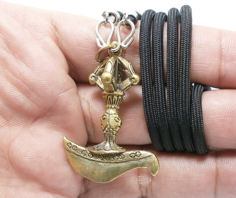 Vajra Dorje Ax Vajrayana Tibet Magic Tibetan Pendant 24 Inches - Etsy