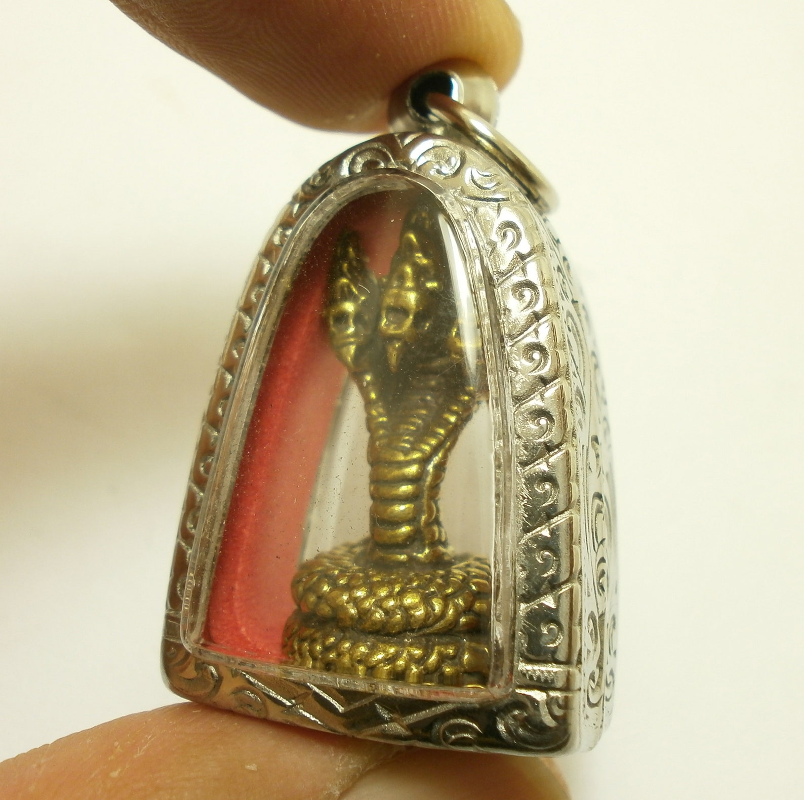 3 Heads Naga Phaya Nak Big Magic Snake Pendant Locket Buddhism - Etsy