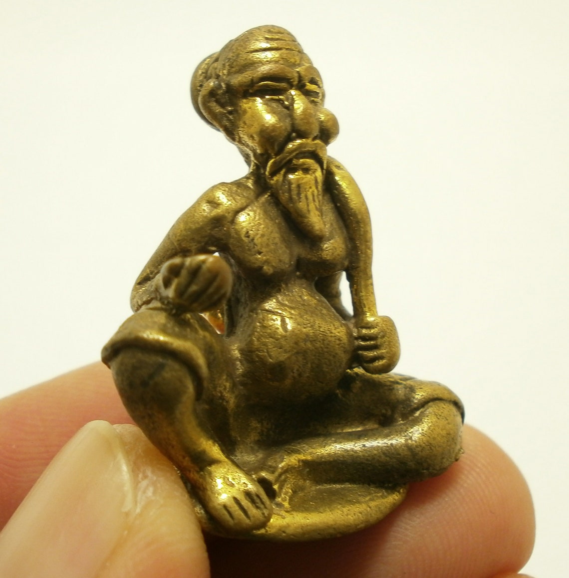 Chuchok Miniature Poo Choochok Thai Mini Brass Amulet Buddha | Etsy