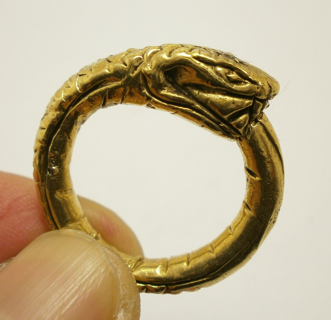 Ouroboros Ring US Size 9 Snake eating its own tail blessed in | Etsy