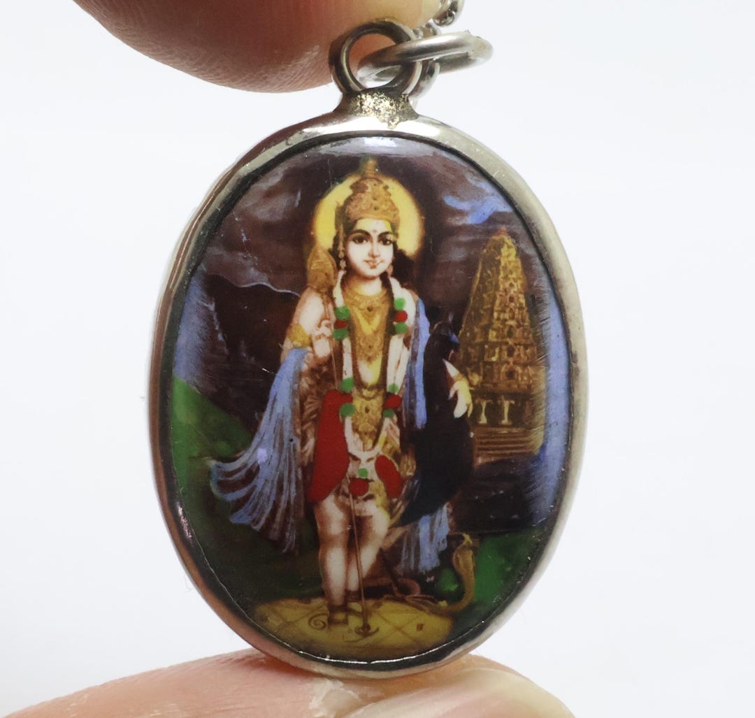 Lord Murugan Amulet Pendant Muruga Kartikeya Skanda God of War Locket ...