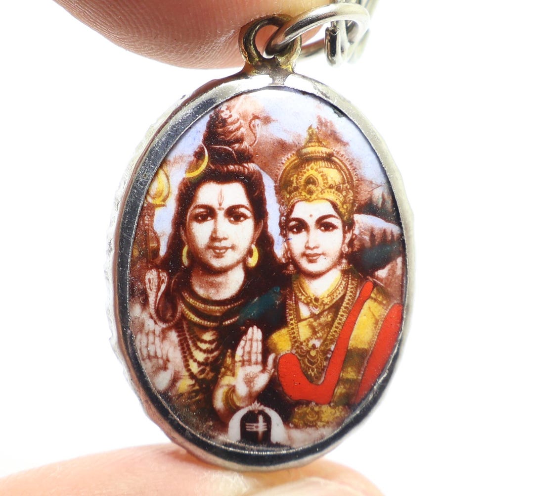 Lord Shiva Maa Parvati Pendant: Hindu Amulet Necklace, Success ...